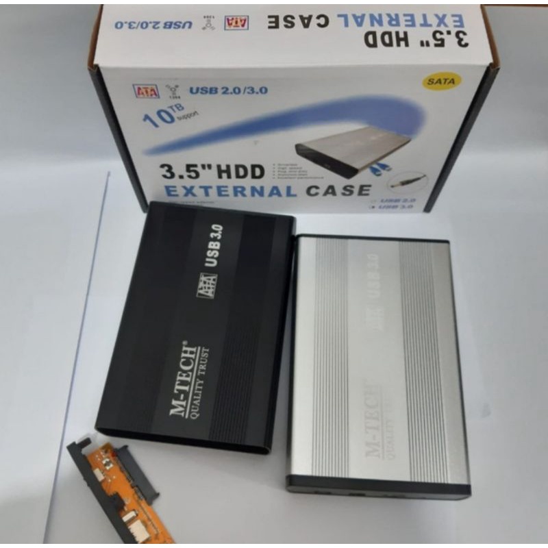 Jual casing hardisk SATA external 3,5 inch M-tech hdd enclosure USB 2.0/3.0 | Shopee Indonesia
