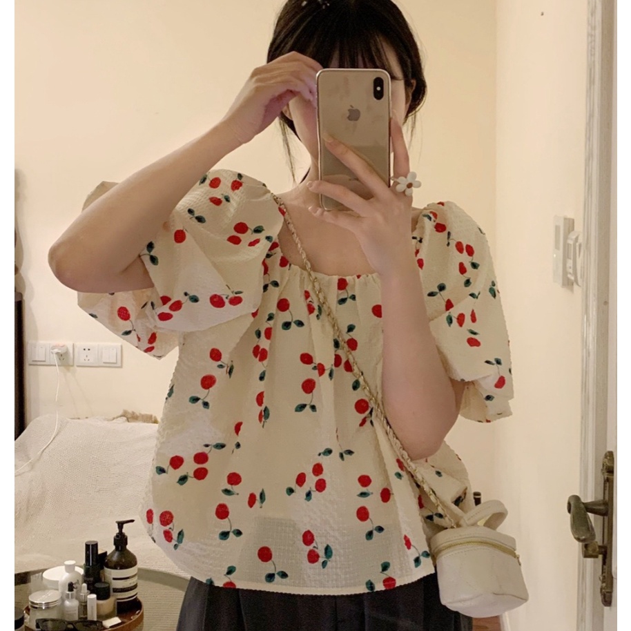 Jual Sabrina Blouse Import Berries | Shopee Indonesia