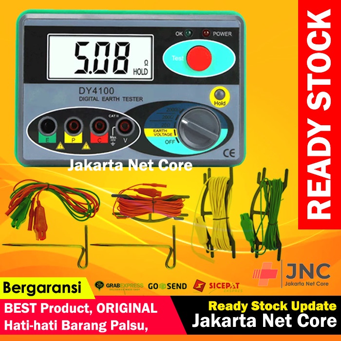 Jual GROUNDING TESTER DIGITAL EARTH TESTER DY4100 / DY 4100 Alat Test ...