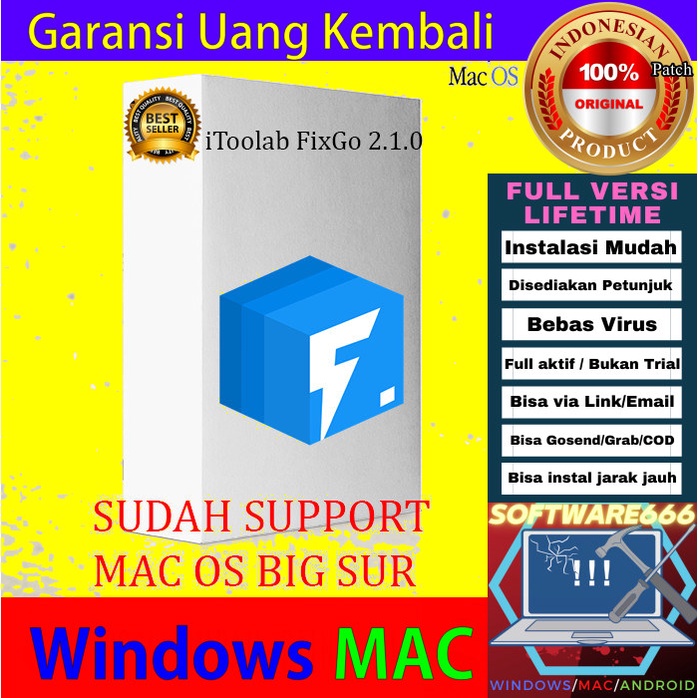 Jual Software Tool iOS: iToolab FixGo 2.1 [Mac] | Shopee Indonesia