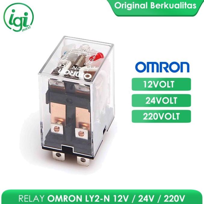 Jual yang dicari@@@@] RELAY LY2 12V OMRON / RELAY LY2N 24V OMR / RELAY LY2-N 220V 8 PIN | Shopee ...