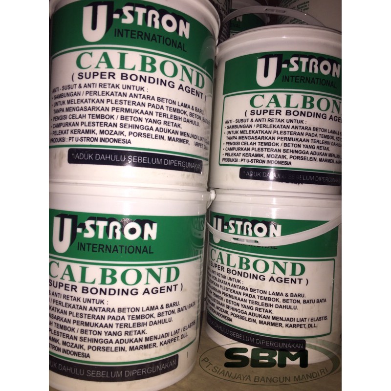 Jual U-STRON CALBOND || LEM PEREKAT BETON 4 KG | Shopee Indonesia
