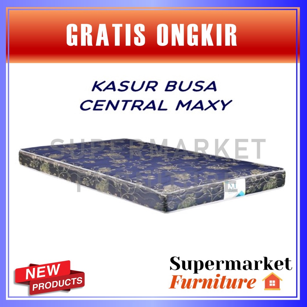 Jual Central Maxy Kasur Busa Rebounded Tebal 18cm Biru | Shopee Indonesia