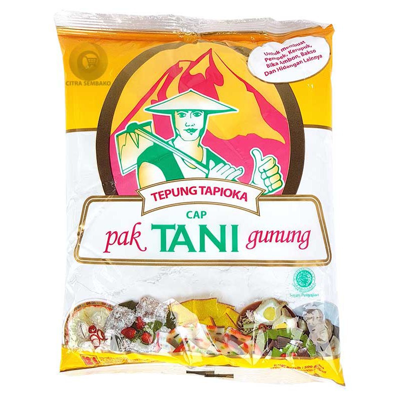 Jual Tepung Tapioka Cap Pak Tani Gunung 500 gram | Shopee Indonesia