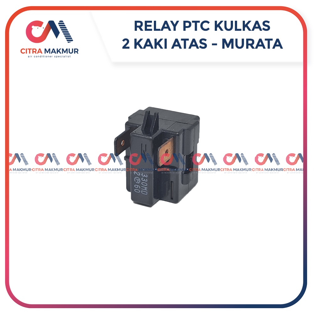 Jual Relay PTC 2 kaki ATAS Murata Asli Original atas bawah Kulkas kotak hitam refrigerator ...