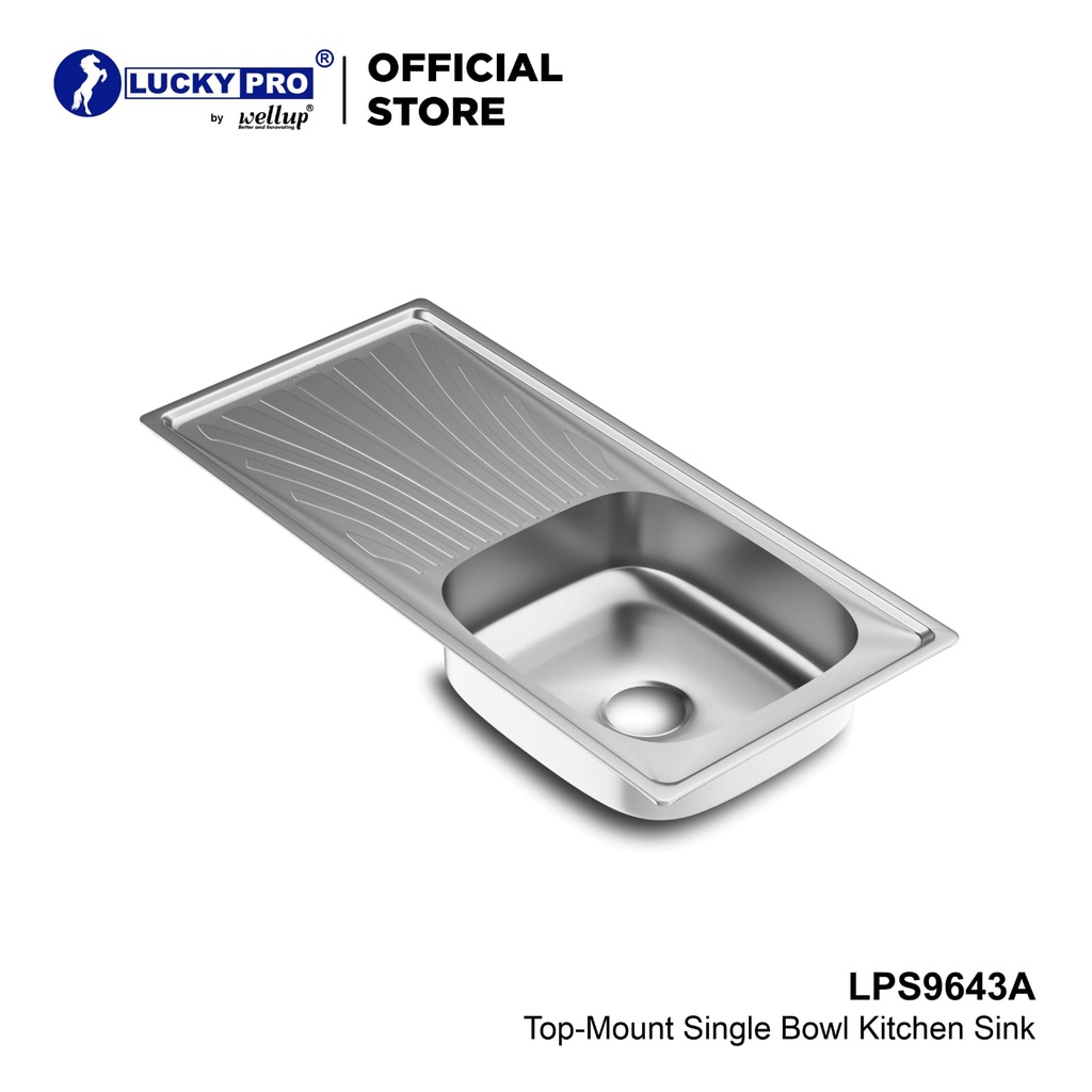 Jual LPro Bak Cuci Piring Kitchen Sink Wastafel Dapur BCP 96 cm x 43 cm ...