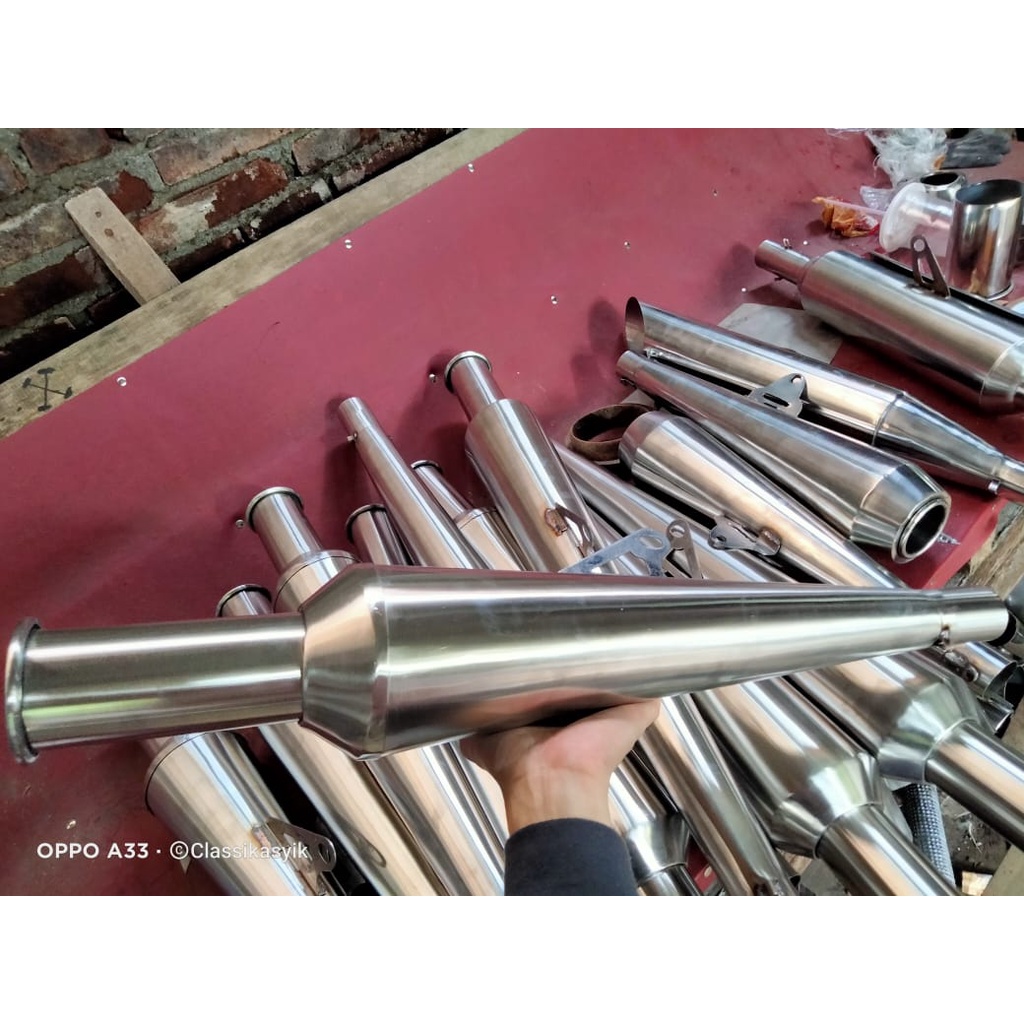 Jual silincer knalpot japstyle corong chopper jokowi bahan stanlies ...
