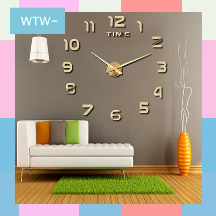 Jual JAM DINDING TEMPEL DIY ANALOG 3D GIANT MODERN CLOCK 3 MODEL ~ GT ...