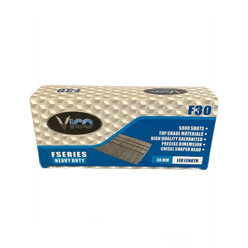 Jual Staples F30 Vico Isi Staples Mesin Paku Tembak Lurus 30 MM 5000 ...