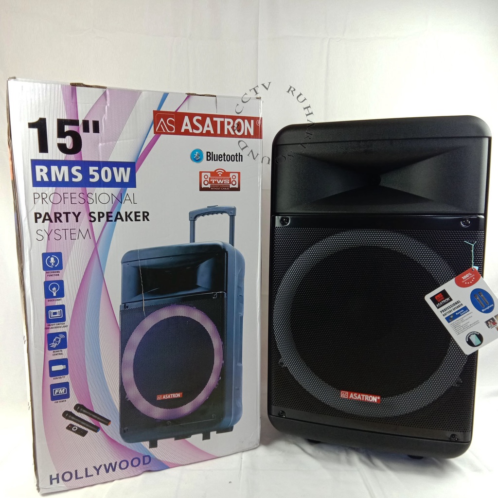 Jual SPEAKER AKTIF PORTABLE ASATRON HOLLYWOOD ORIGINAL | Shopee Indonesia