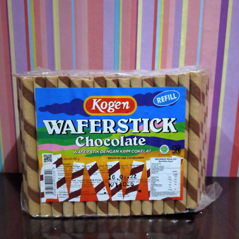 Jual KOGEN WAFERSTICK COKLAT 600GR(refilL) | Shopee Indonesia
