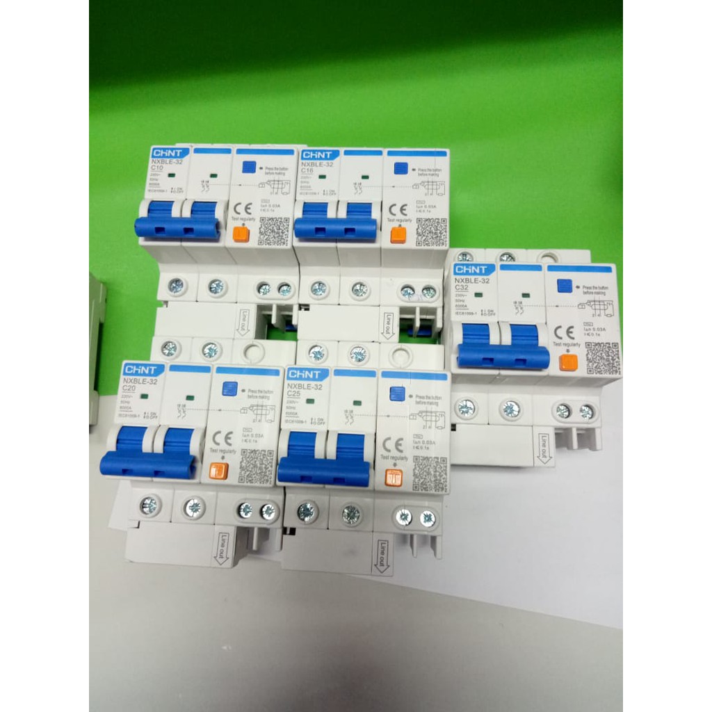 Jual RCBO CHINT ELCB + MCB NXBLE-32 2P 6kA 10,16,20,25,32A TANPA NETRAL | Shopee Indonesia