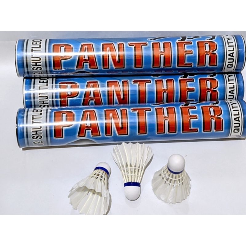 Jual Shuttlecocks/ Kok / Cock Badminton murah PANTHER BIRU Bulu Entok ...