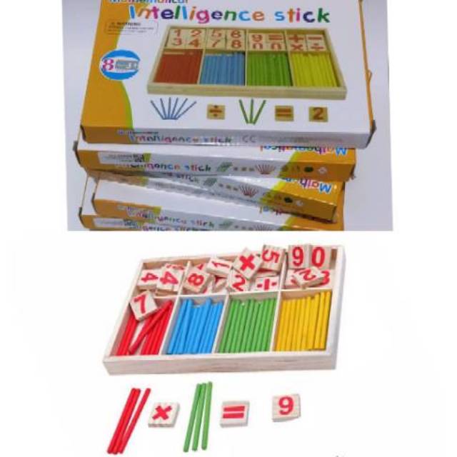 Jual Mainan Edukasi Stik Berhitung Counting Spindle Box Montessori ...