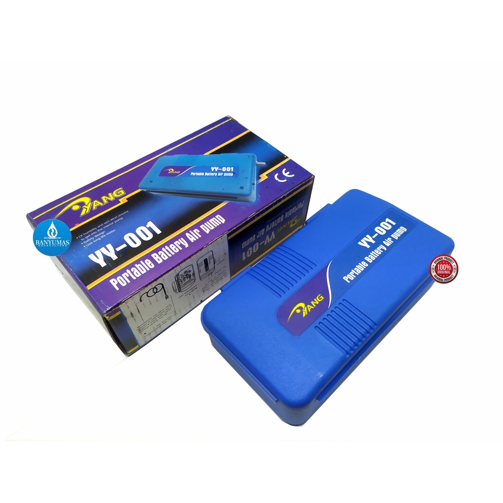Jual Mesin aerator baterai air pump pompa udara angin ikan hias aquarium batre gelembung udara ...
