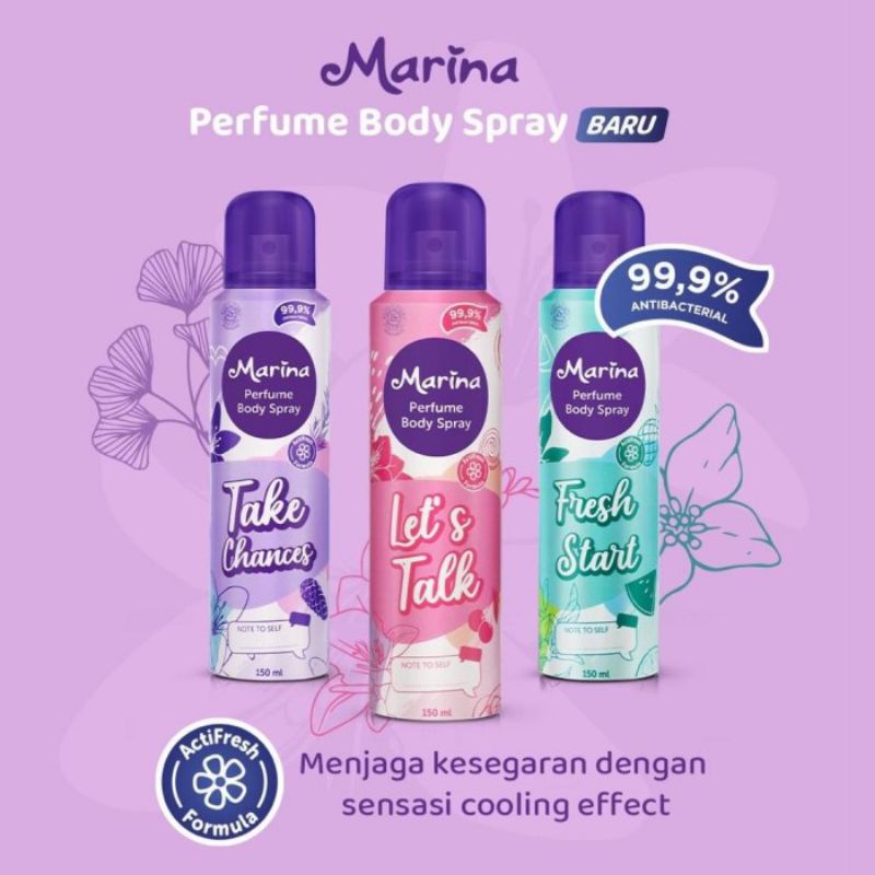 Jual Marina body spray kaleng 150ml | Shopee Indonesia