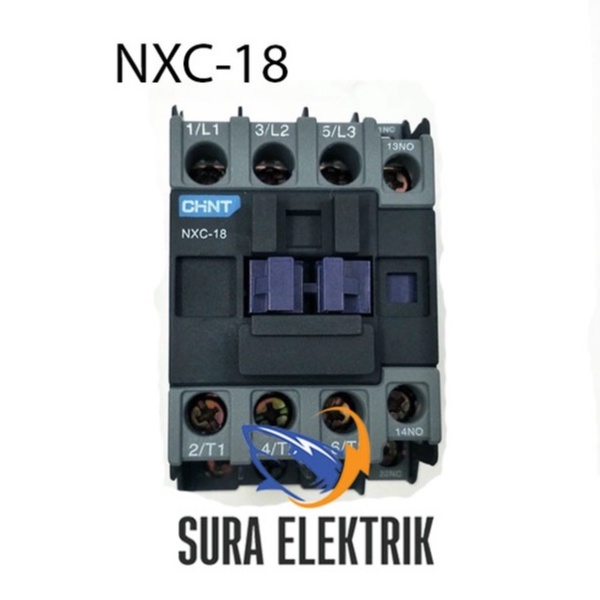 Jual Contactor Kontaktor CHINT NXC-18 NXC18 220V 3P 7,5kW | Shopee ...