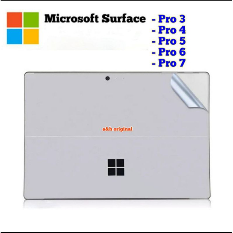 Jual Premium Skin Protector - Microsoft Surface Pro 3 4 5 6 7 Silver ...