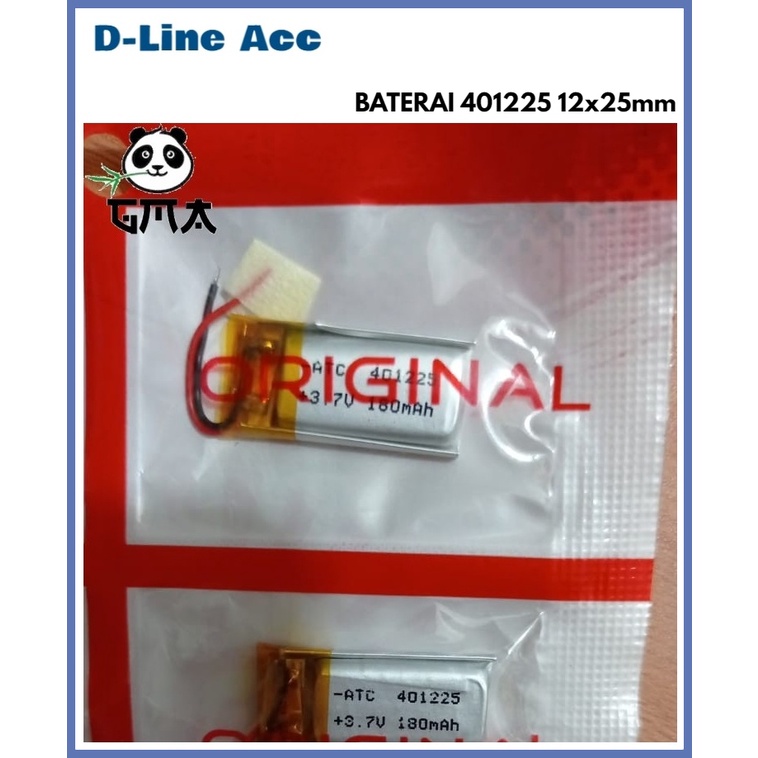 Jual Battery Batre Baterai Headset Bluetooth 401225 Ukuran 12x25mm ...