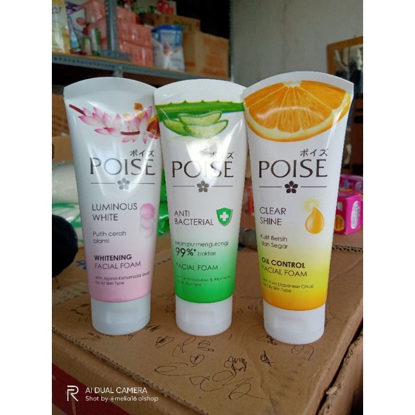 Jual facial foam poise 100gr/cream day 20gr/micellar 125ml | Shopee ...