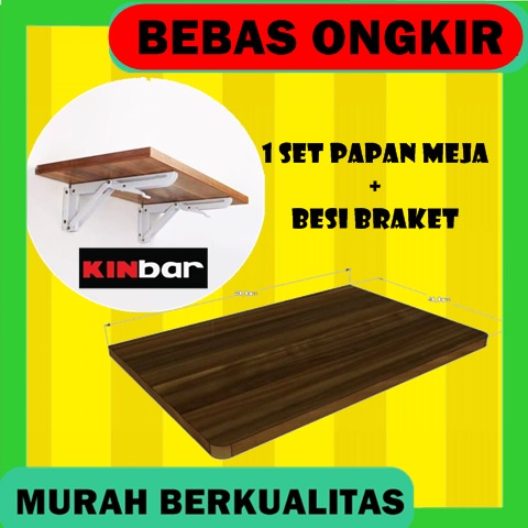 Jual Meja lipat Serbaguna Tempel Dinding Minimalis Modern | Shopee ...