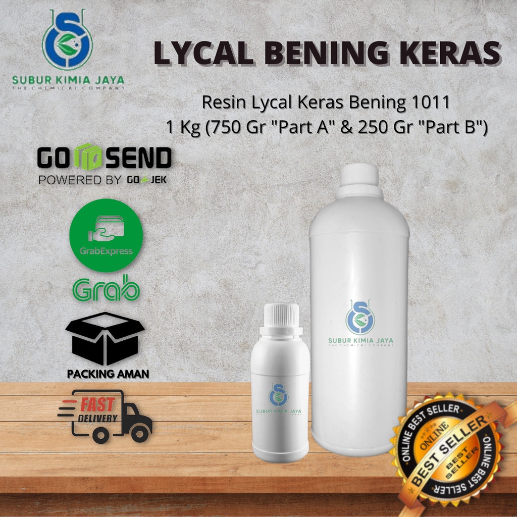 Jual Resin Lycal Lical Bening Keras + Katalis 1 kg | Shopee Indonesia