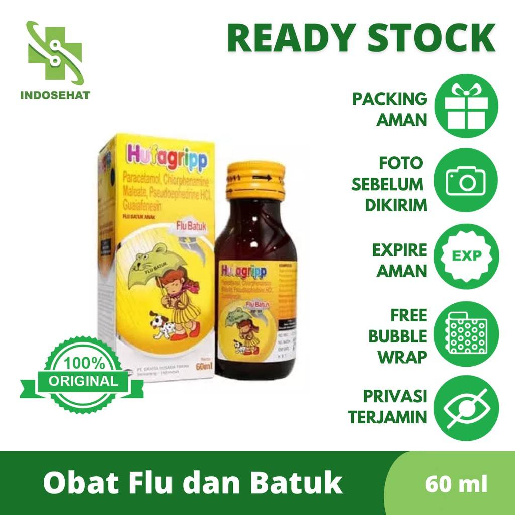 Jual Hufagripp Kuning Flu & Batuk 60 ml | Shopee Indonesia