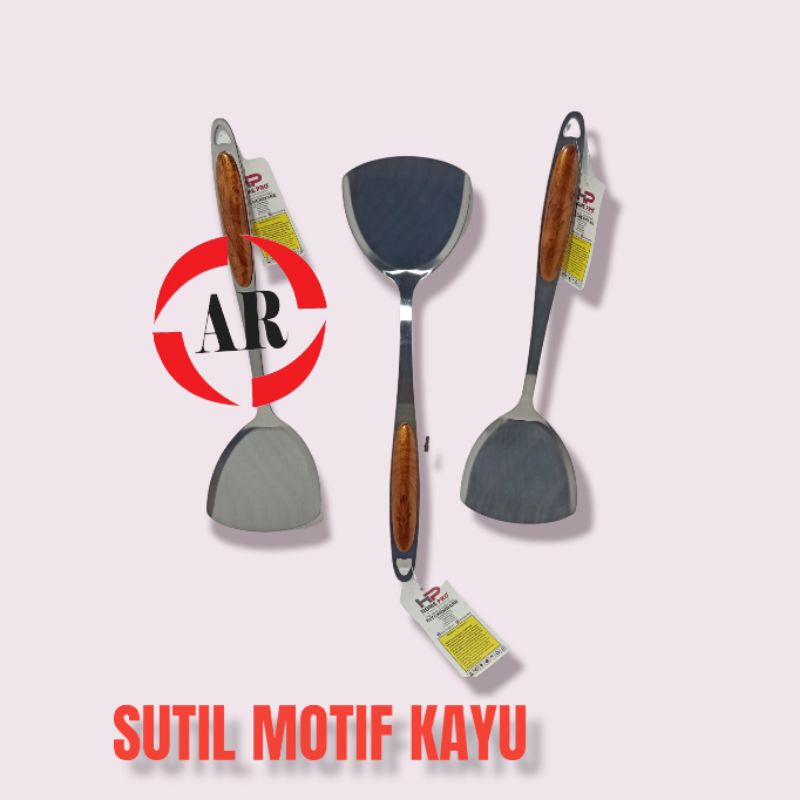 Jual SOSOK /SOSOK LUBANG/SUTIL/SPATULA MOTIF KAYU BULAT | Shopee Indonesia