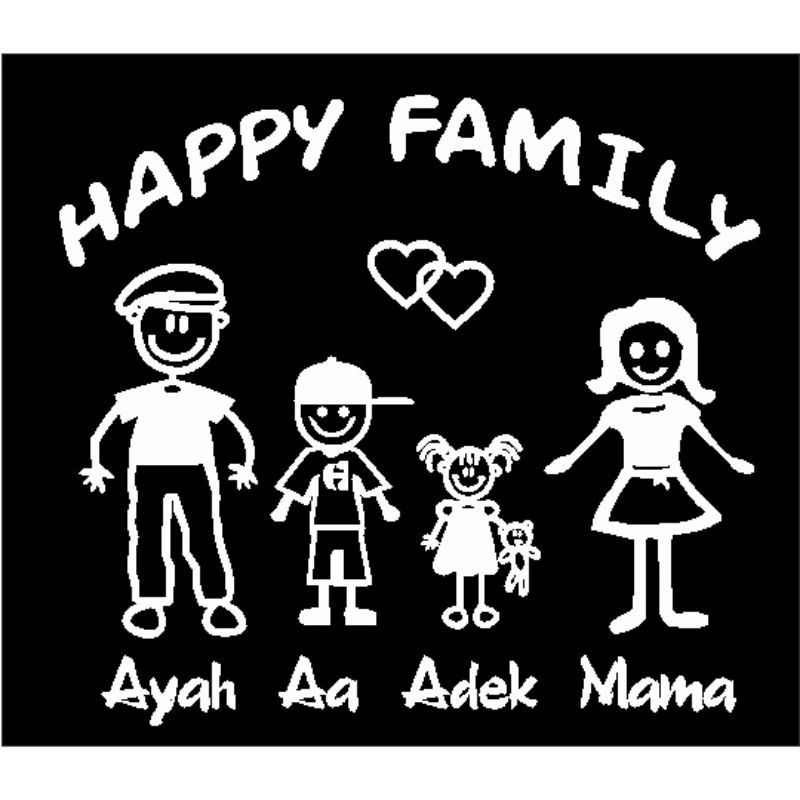 Jual stiker happy family | Shopee Indonesia