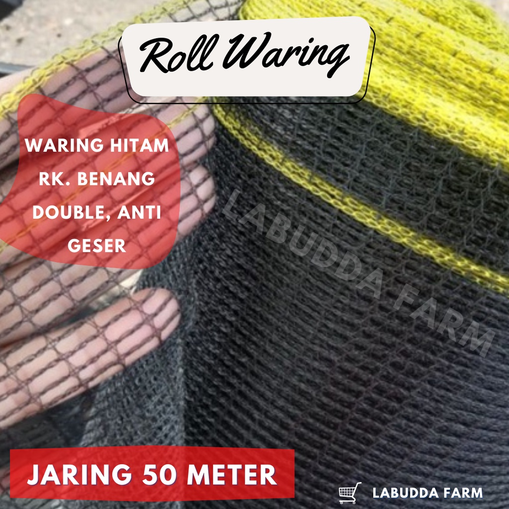 Jual Jaring - 1 Roll Waring Ikan Serbaguna UK 1.2 x 50m Jaring Ikan ...