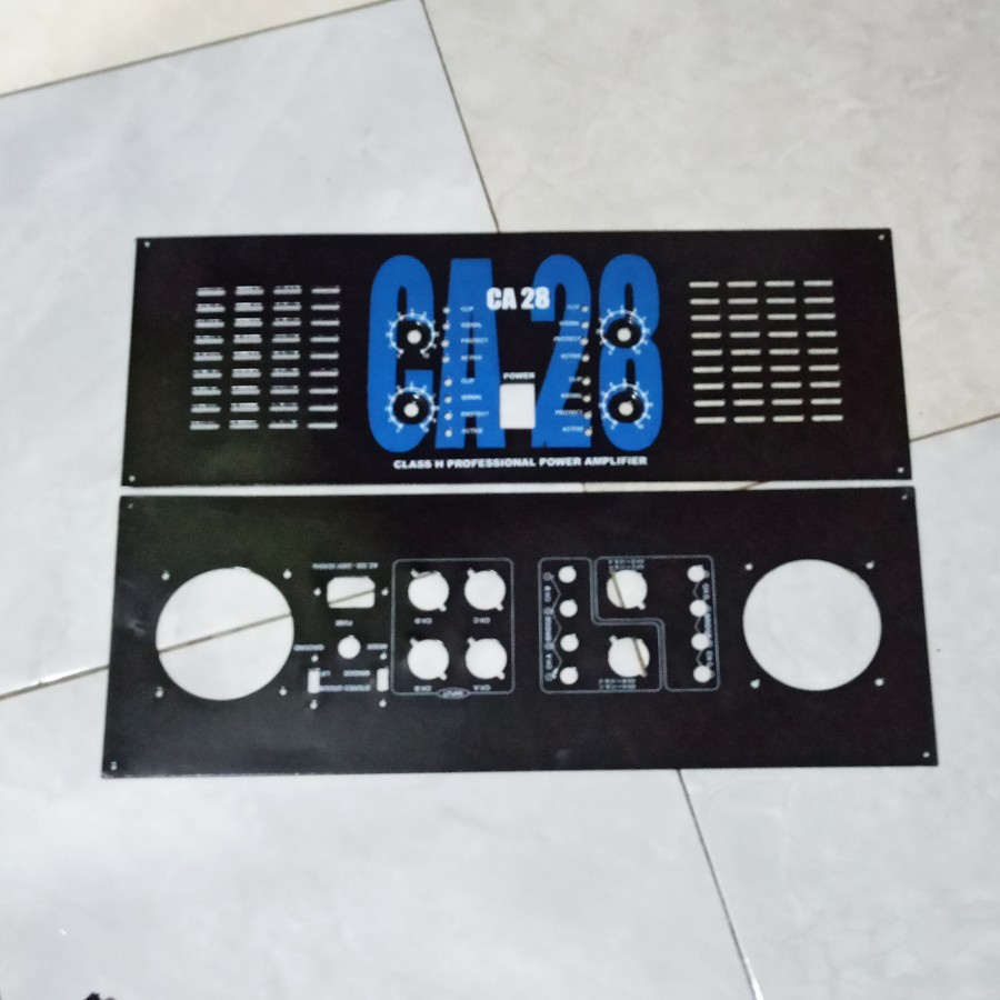 Jual Plat Panel Depan Belakang CA28 Power Amplifier Stereo Tebal ...