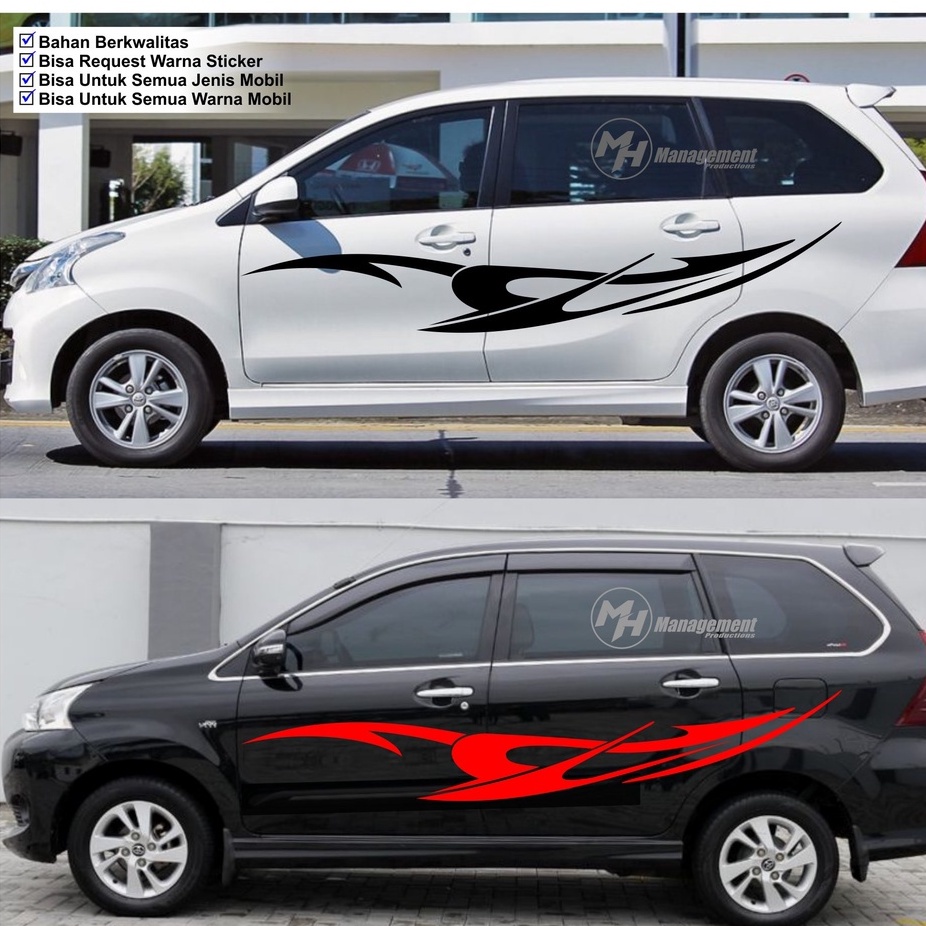 Jual Stiker mobil avanza cutting sticker body mobil avanza xenia sigra ...