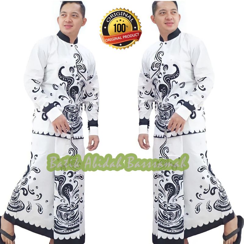 Jual Batik Solo Modern Setelan Sarung dan Baju Koko motif Wedangan baju ...