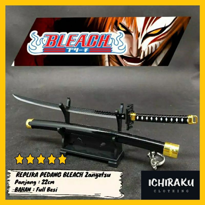 Jual PEDANG ANIME BLEACH ICHIGO ZONGESTU KEYCHAIN SWORD ANIME | Shopee ...