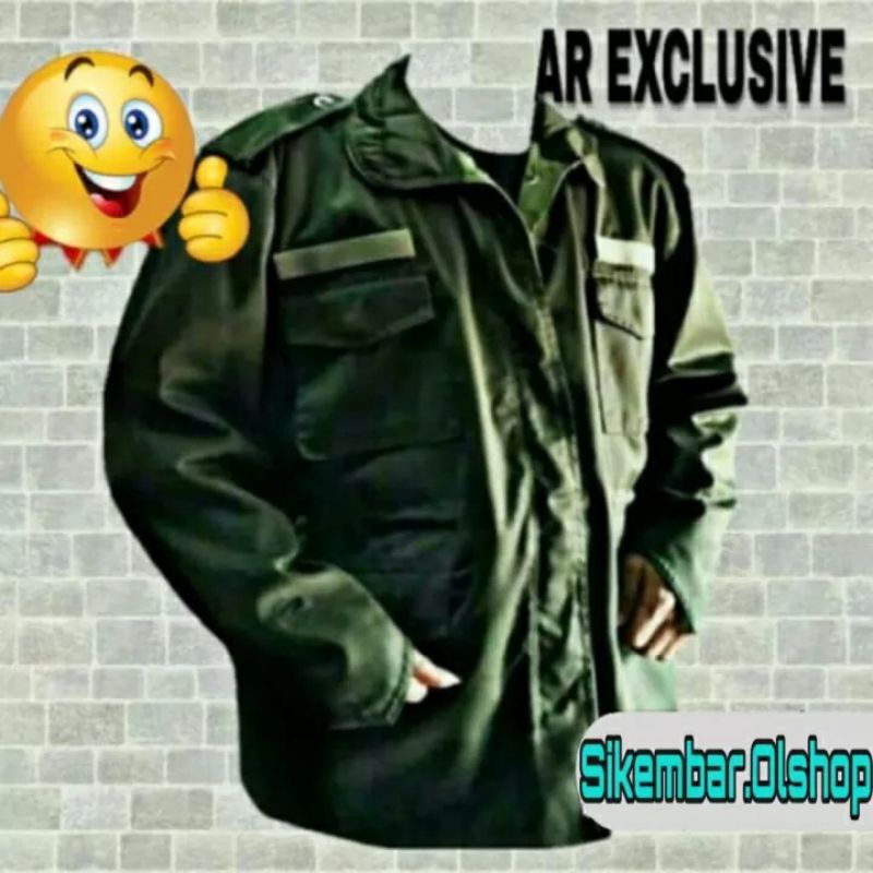 Jual Jaket Ijo Hijau Army Korea Parka Merk AR Exclusive. Kualitas ...