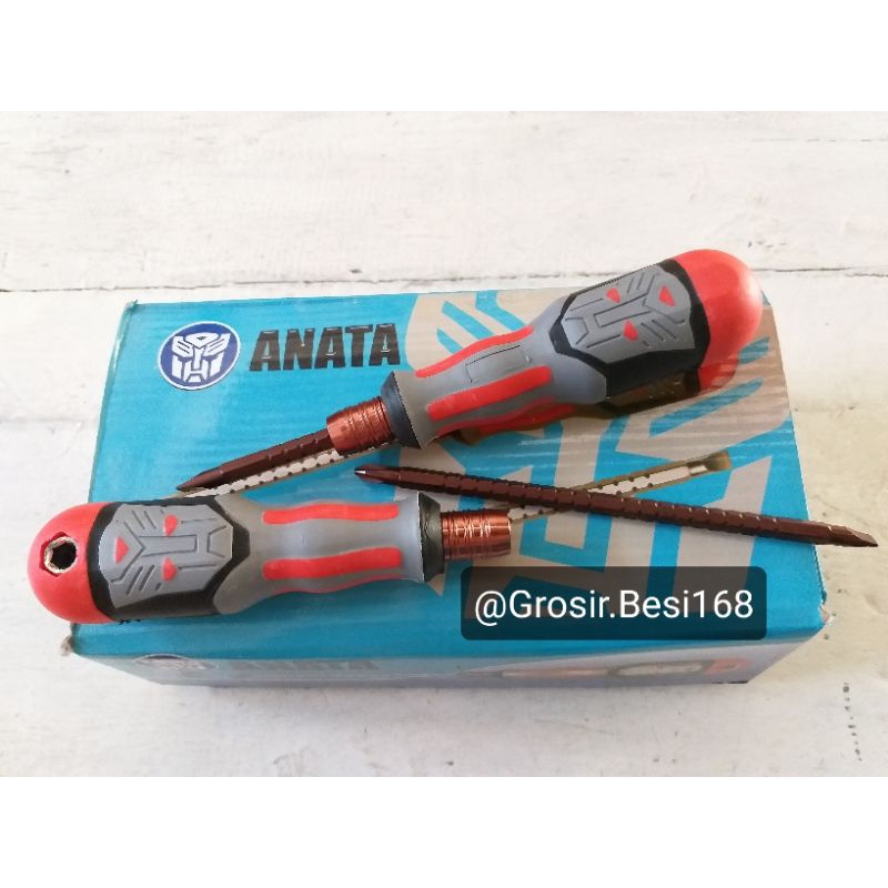 Jual Obeng Transformer Bolak Balik 3 way Anata High Quality | Shopee ...