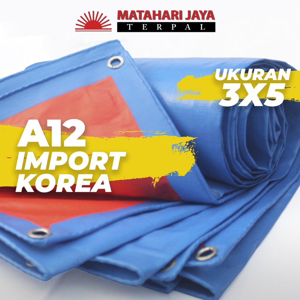 Jual Terpal Plastik Korea A12 Ukuran 3X5 Tahan Air & Tebal | Shopee ...