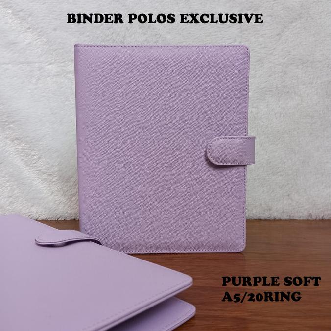 Jual PROMO BINDER POLOS EXCLUSIVE WARNA PURPLE SOFT A5 DAN B5 | Shopee ...