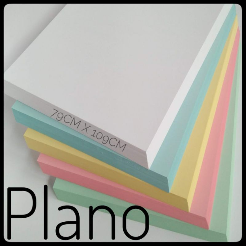 Jual KERTAS TIK / KARTON HVS 200 GR UK PLANO / 79 CM X 109 CM ( ISI 5 ...