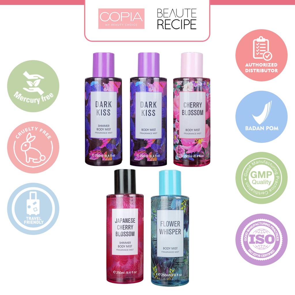Jual Beaute Recipe Body Mist 250 ml | Shopee Indonesia
