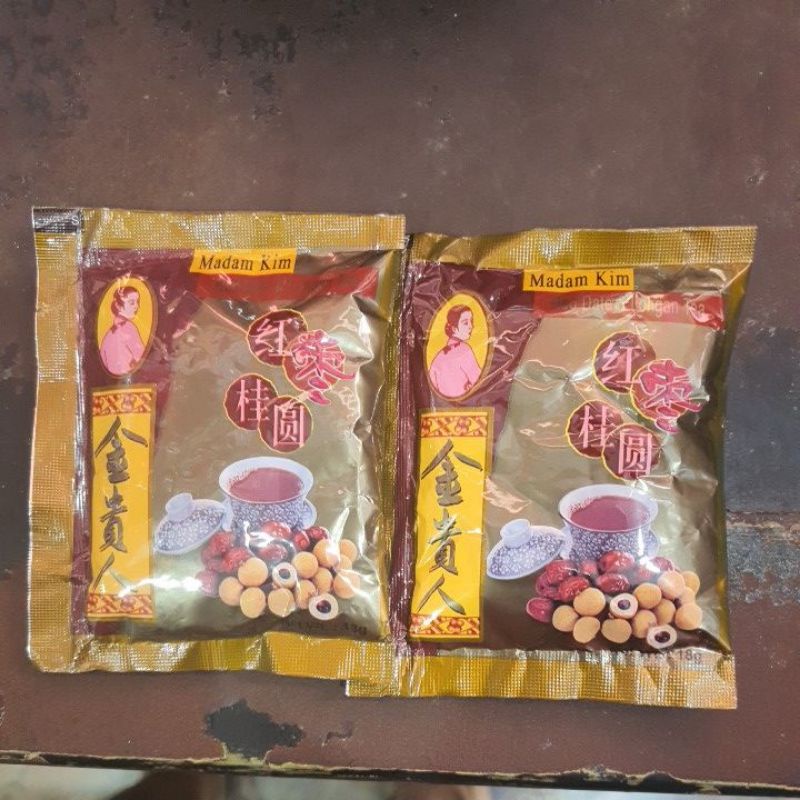 Jual 1 Sacet Madam Kim Red Dates & Longan Tea Angco Tea Traditional Tea ...
