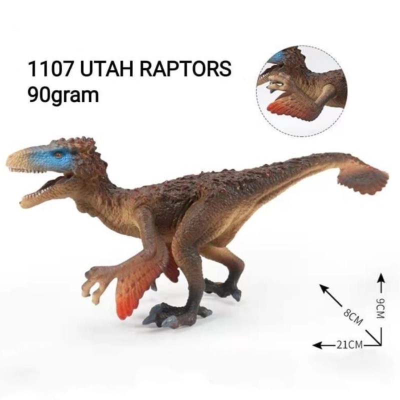 Jual Action Figure Dinosaurus Utahraptor Jurassic World Mainan ...