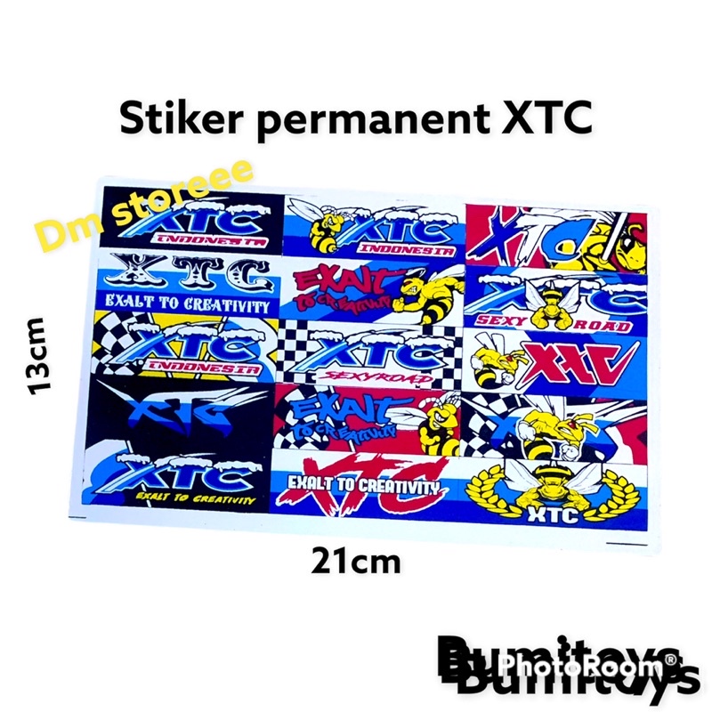 Jual sticker lembar permanent anti air XTC / sticker murah / sticker hp ...