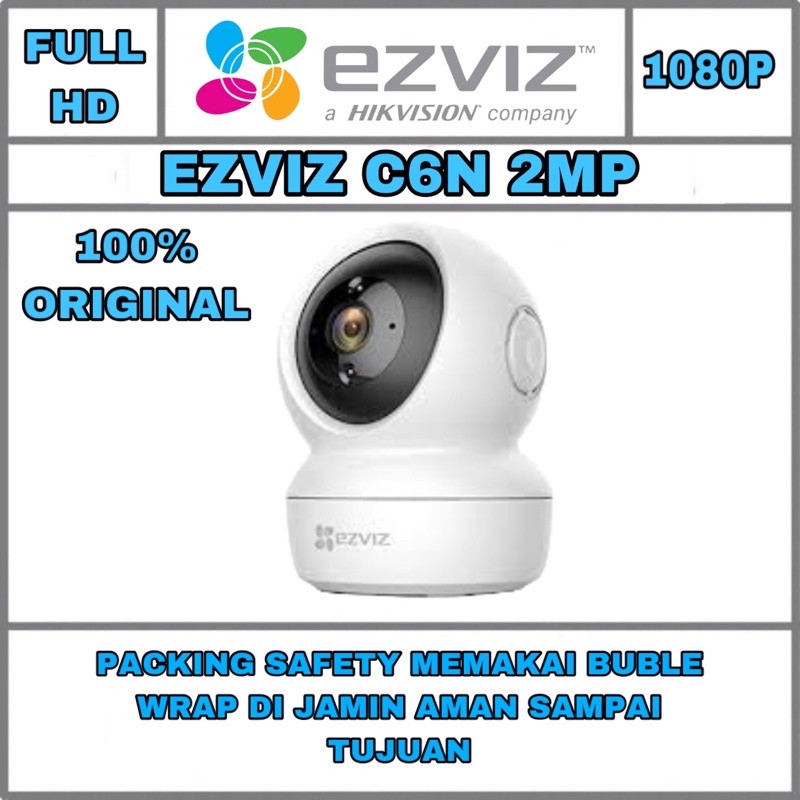 Jual CCTV EZVIZ C6N FULL HD 1080P 2MP Home Dome Smart Wireless IP ...