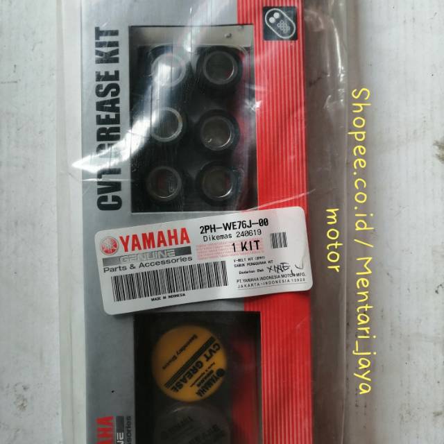 Jual V-BELT VAN BELT FAN BELT + ROLLER YAMAHA MIO M3 ORIGINAL YAMAHA ...