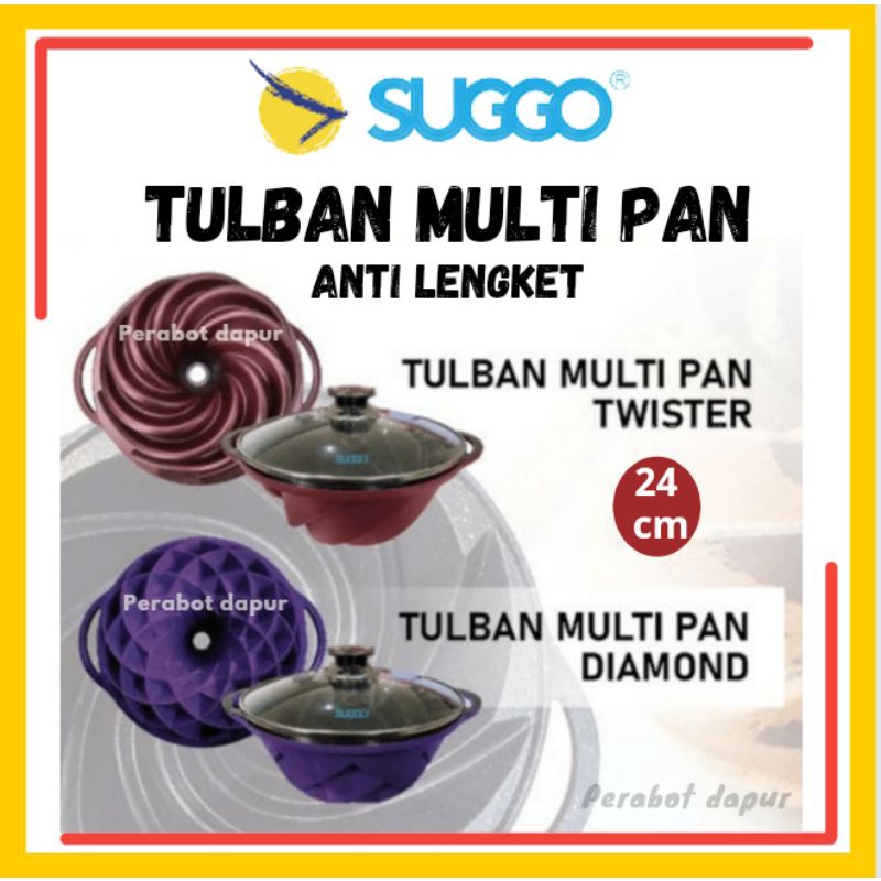 Jual Loyang bolu tulban Multipan Suggo 24 Cm Twister Diamond Multipan ...