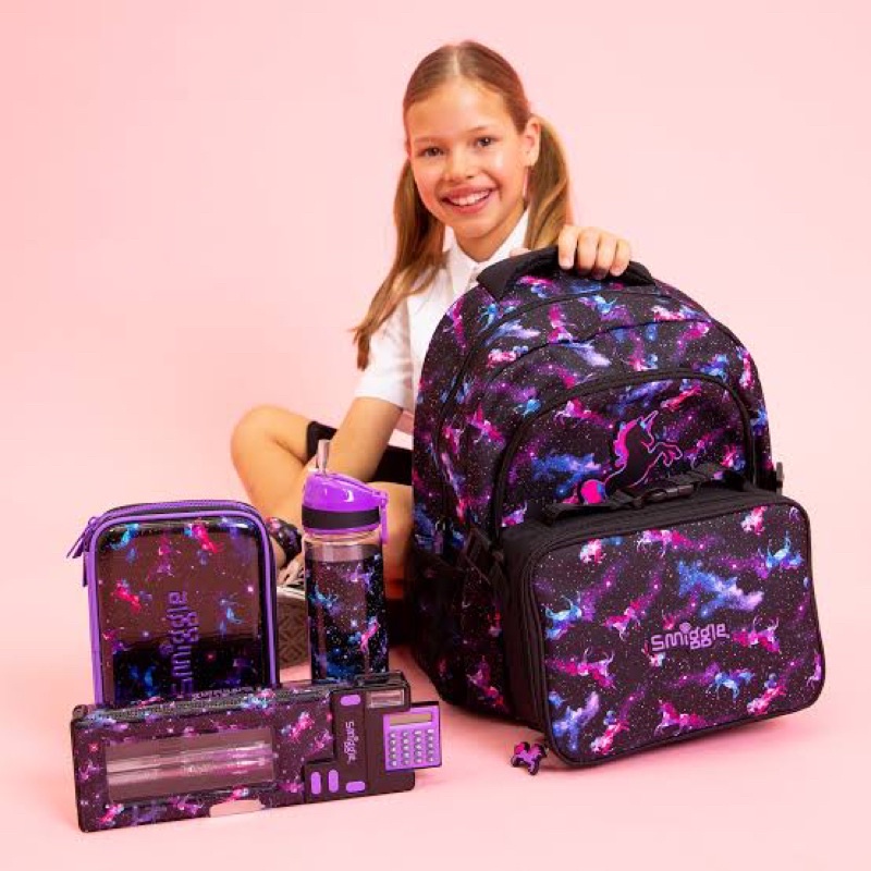 Jual Smiggle Galaxy Attach Backpack Unicorn | Shopee Indonesia