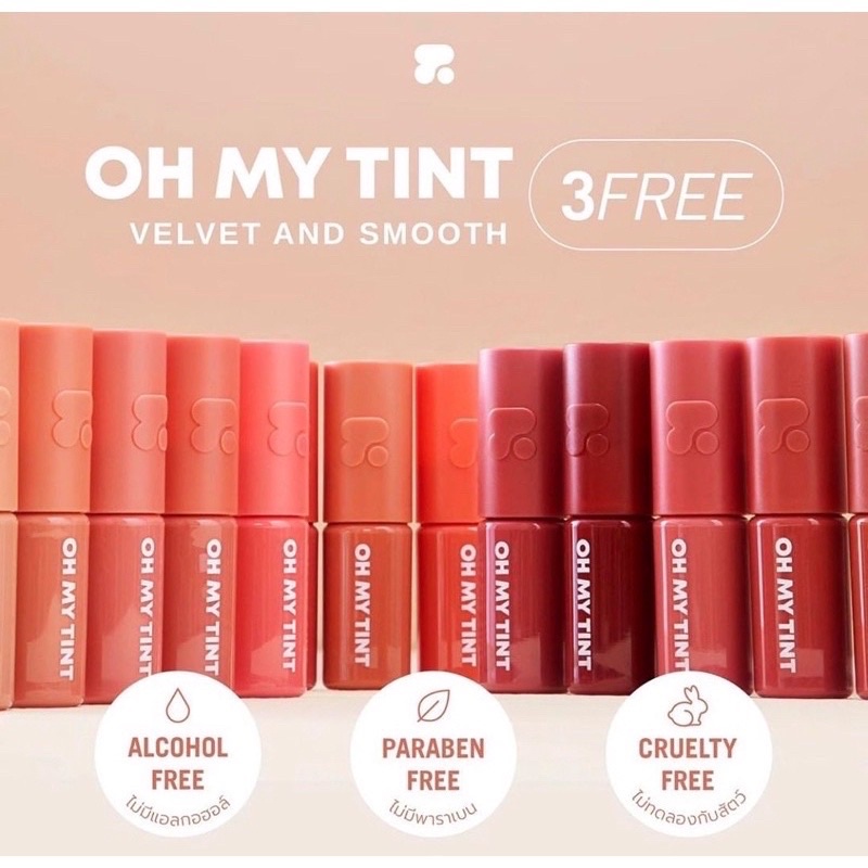 Jual OH MY TINT CREAMY LIP VELVET AND SMOOTH ORIGINAL 2P THAILAND- OPEN ...