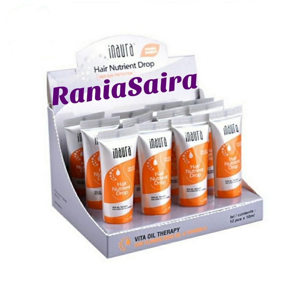 Jual INAURA Hair Nutrient Drop 10ml X12 (1 BOX) Vitamin Rambut Kering ...