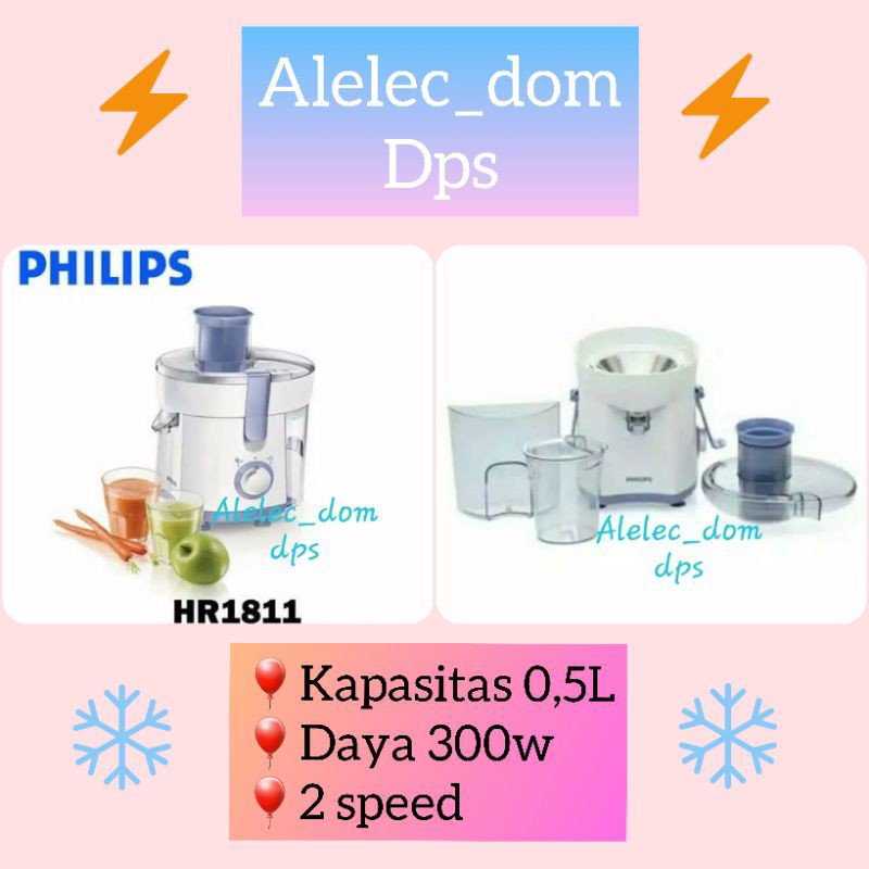 Jual Juicer Philips Hr1811 extraktor philips hr 1811 | Shopee Indonesia
